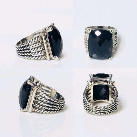 David Yurman | Jewelry | David Yurman Black Onyx Diamond Ring | Poshmark